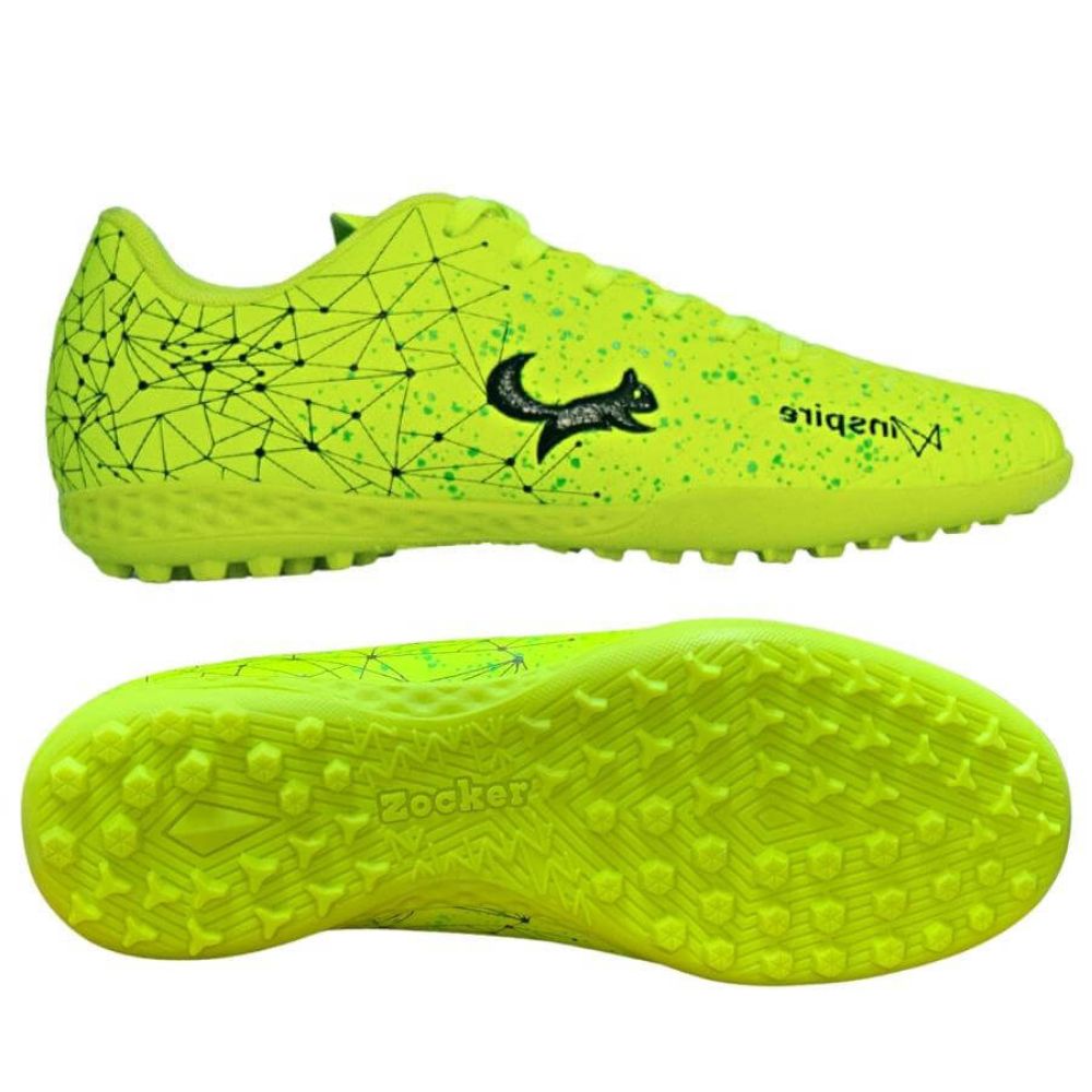 Giày đá banh cỏ nhân tạo Zocker Inspire - Màu Xanh Chuối | Sport9 Việt Nam
