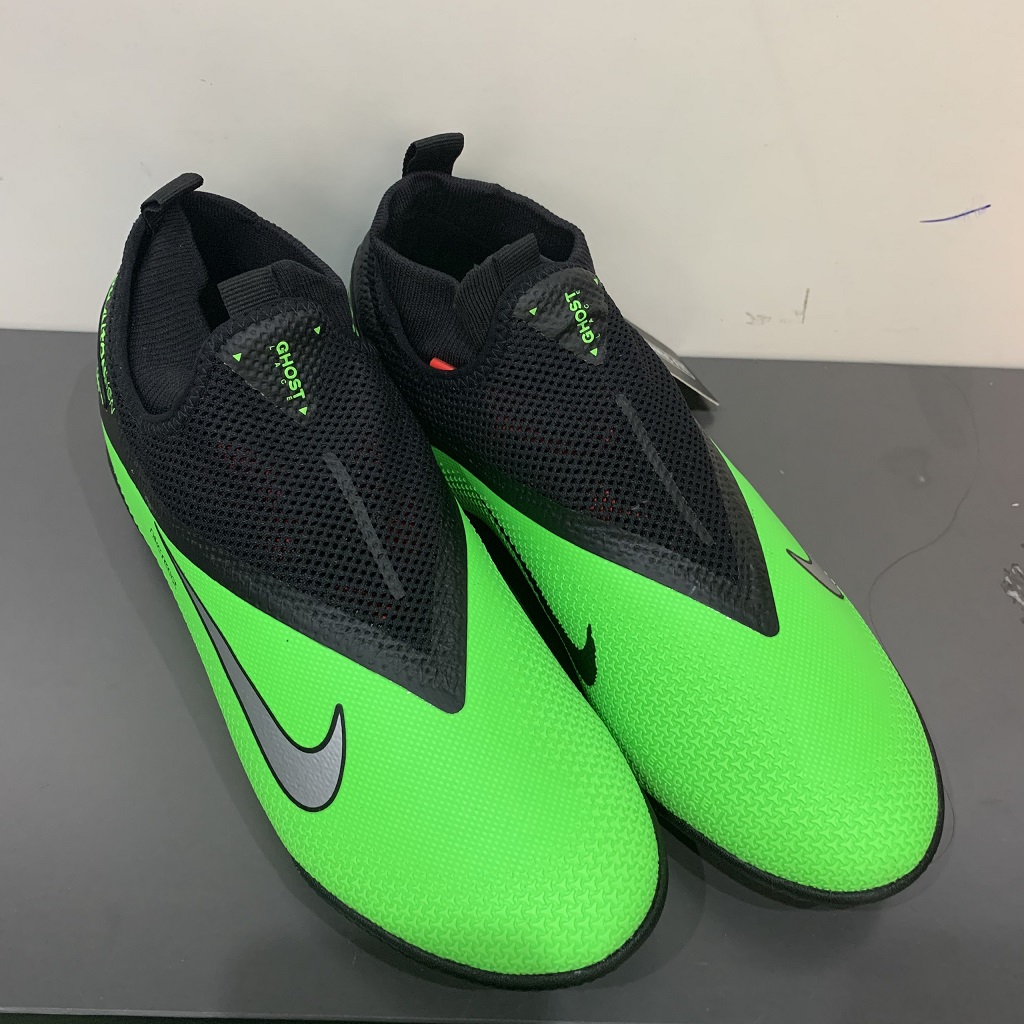 Nike Phantom VSN React II Pro DF TF CD4174-036 Black/Platinum/Green ...
