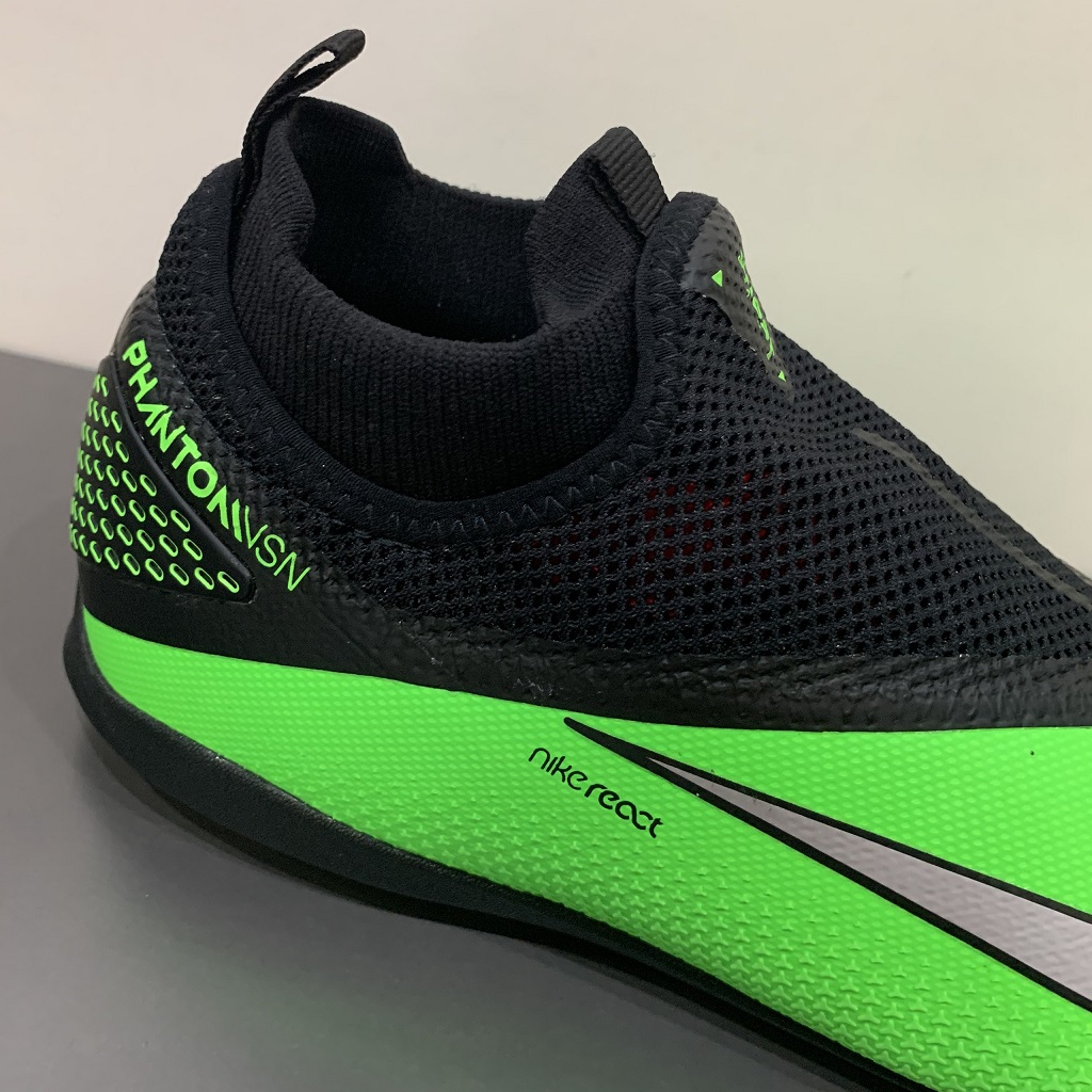 Nike Phantom VSN React II Pro DF TF CD4174-036 Black/Platinum/Green ...