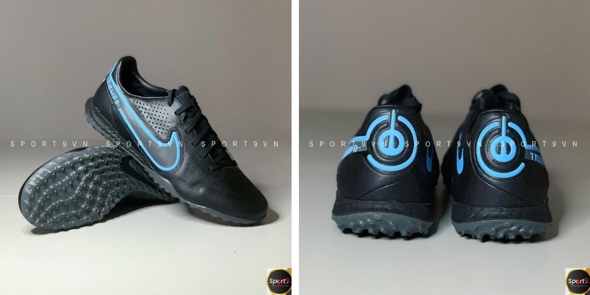 Giày đá bóng cỏ nhân tạo Nike Tiempo Legend 9 Pro TF Renew - Đen/Xanh ...