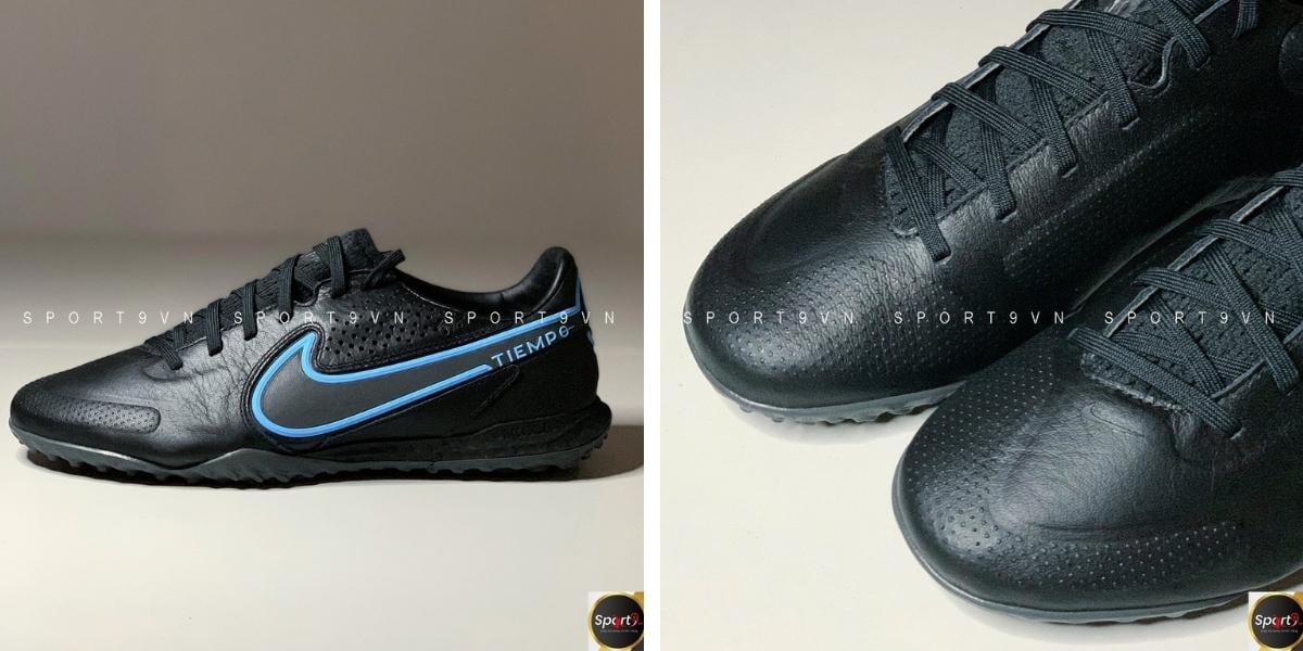 Giày đá bóng cỏ nhân tạo Nike Tiempo Legend 9 Pro TF Renew - Đen/Xanh ...