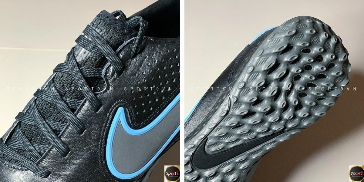 Giày đá bóng cỏ nhân tạo Nike Tiempo Legend 9 Pro TF Renew - Đen/Xanh ...